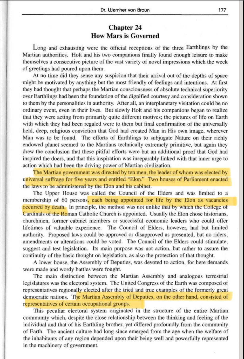 1953 Book “Project Mars” by Wernher Von Braun (Father of Modern ...